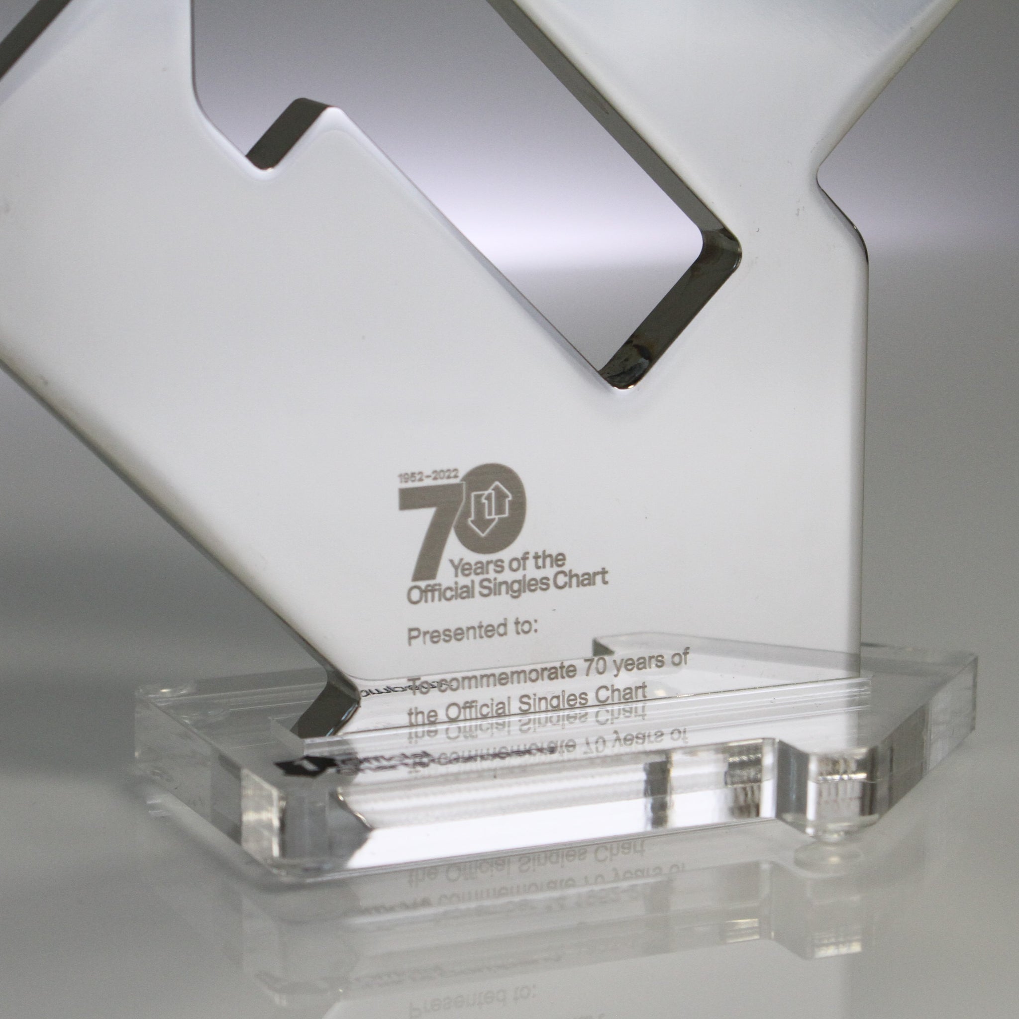 70th Anniversary Official Charts Number 1 Award